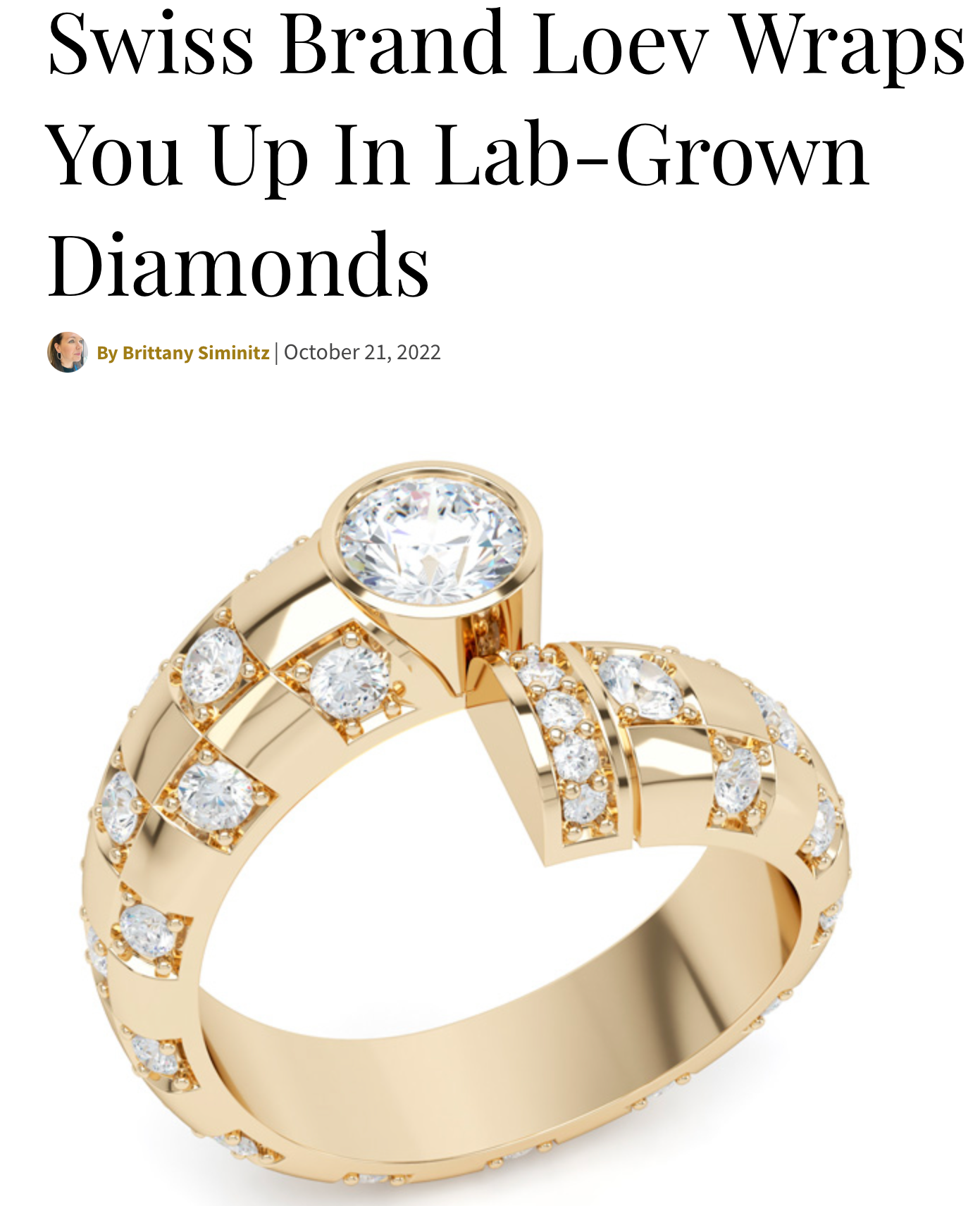 LOEV Wraps You Up In Lab-Grown Diamonds