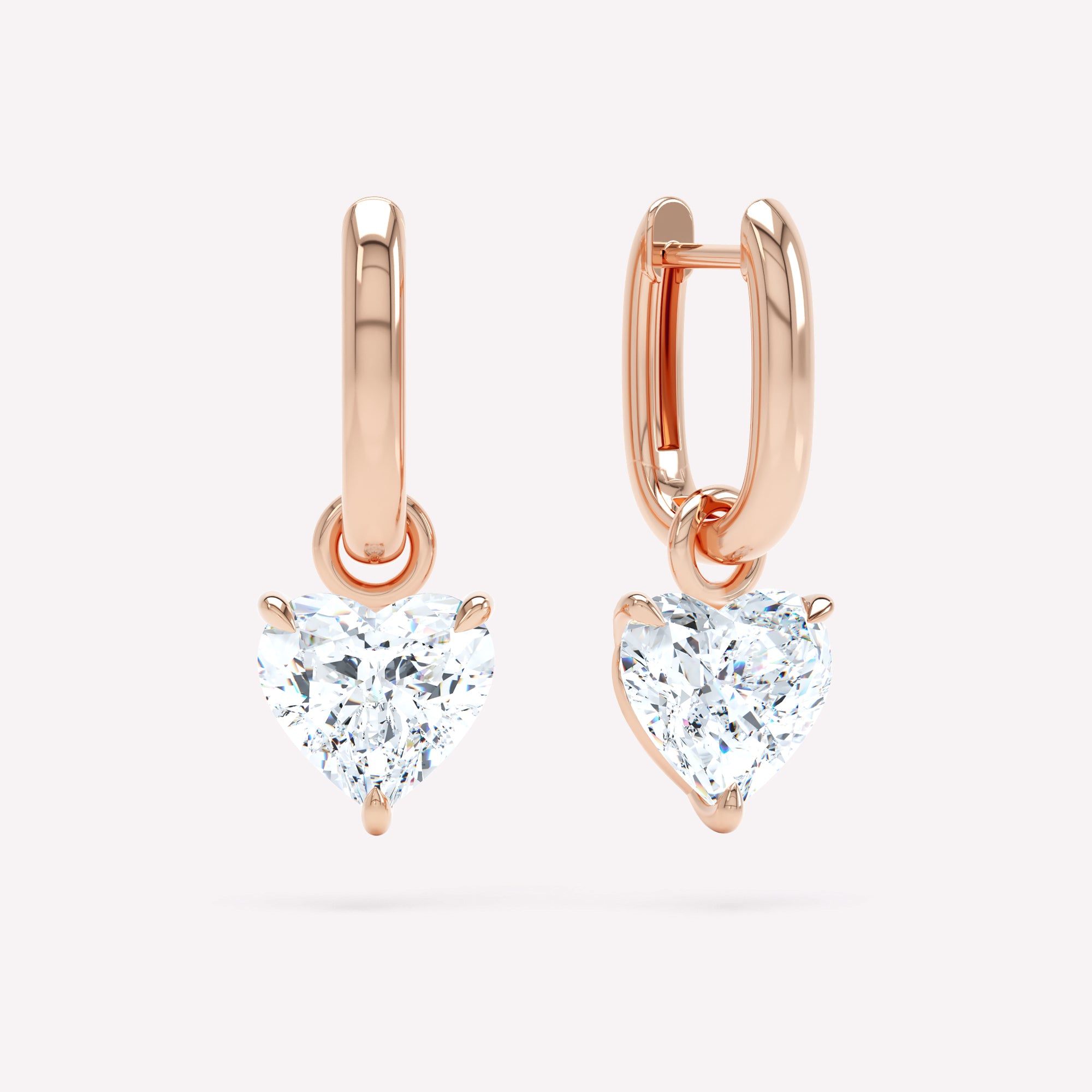 Allday Polished Huggies with Jumbo Heart Drop – LOEV